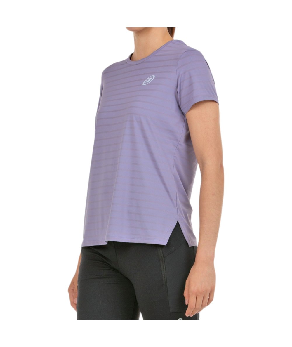 CAMISETA BULLPADEL OIMBRA MALVA TEJ.BICOLOR