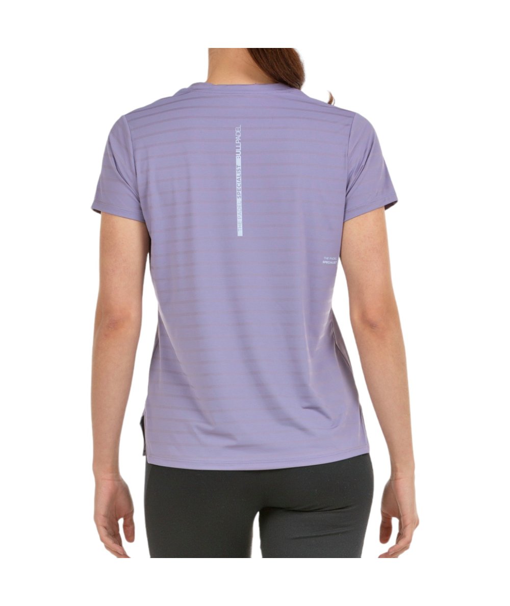 CAMISETA BULLPADEL OIMBRA MALVA TEJ.BICOLOR