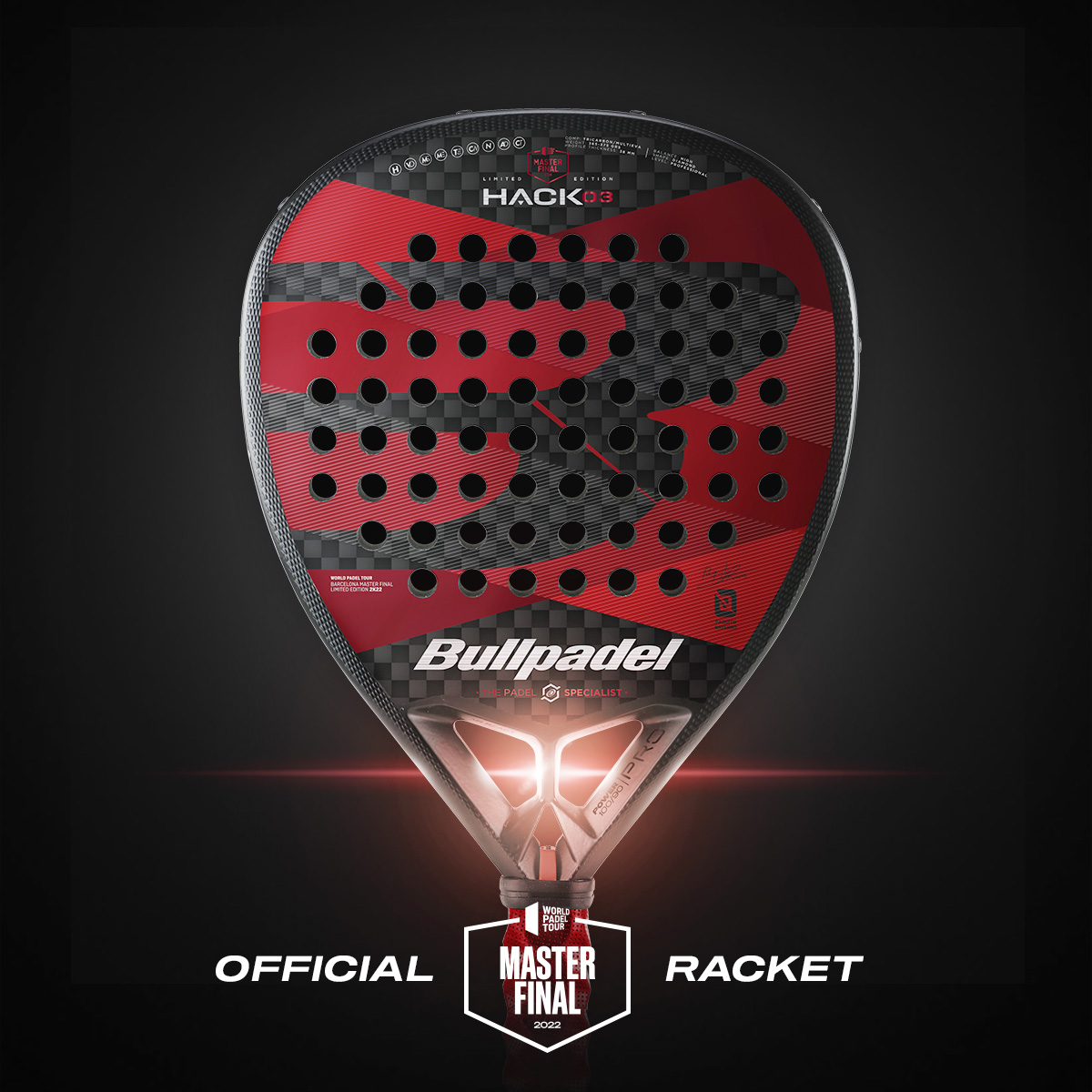 Bullpadel presents the official Master Final 2022 rackets: the HACK 03 ...